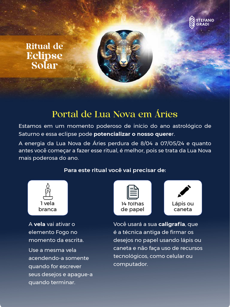 Ritual da Lua Nova em Áries | PDF | Amor | Lua