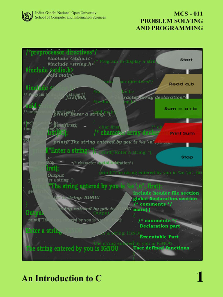 MCS-011 Block-1 | PDF | Computer Programming | Computer Program