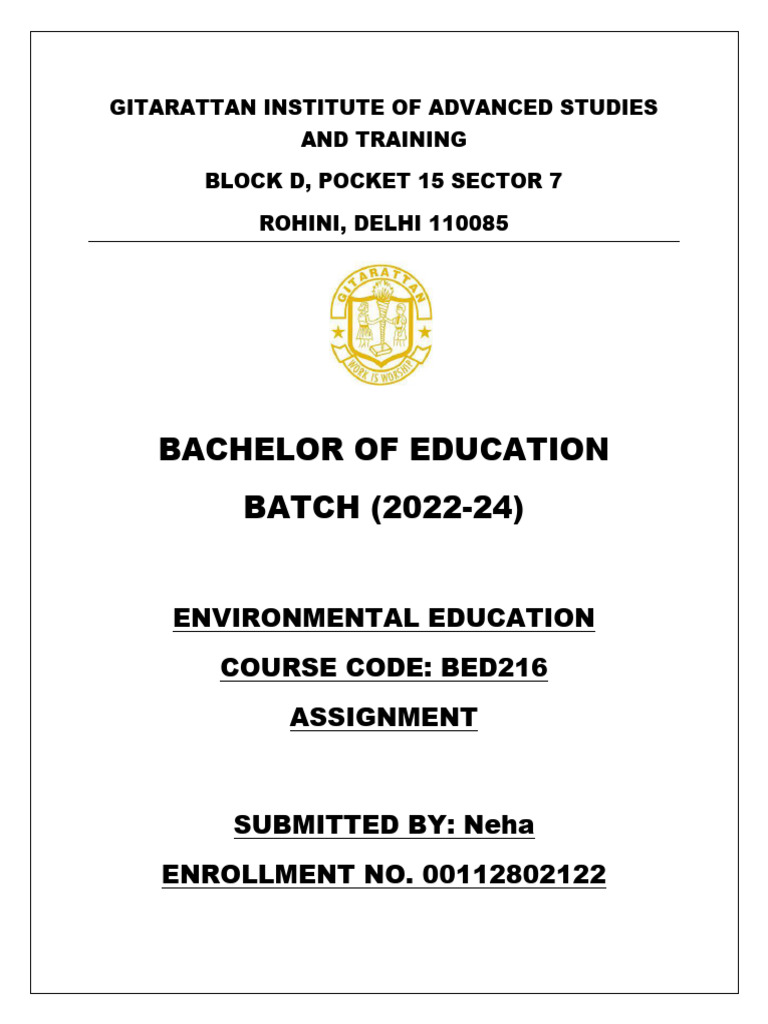 Ee Assignment | PDF | Learning | Teachers