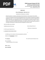 FSSAI Form IX: Nomination Template | PDF | Law