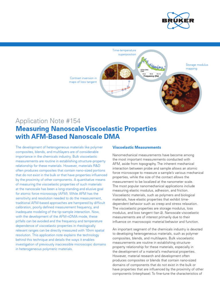 AFM - Nanoscale Viscoelastic | PDF | Viscoelasticity | Atomic Force Microscopy