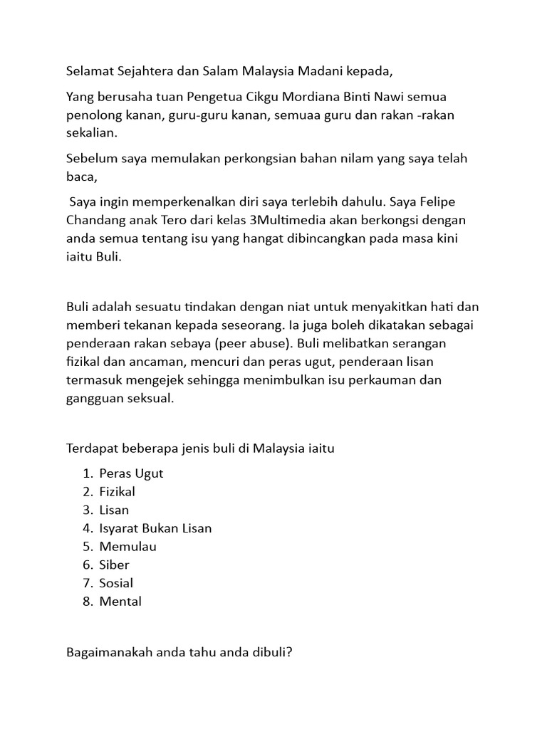 Mencegah Buli di Sekolah: Panduan dan Tindakan | PDF