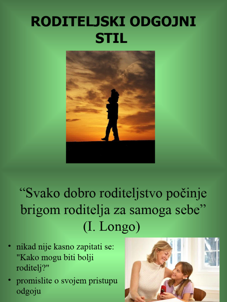 Roditeljski Odgojni Stil | PDF