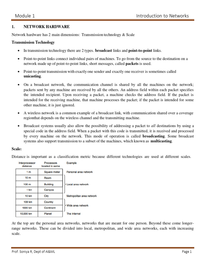 Introduction to Network Hardware and Types | PDF | Computer Network ...