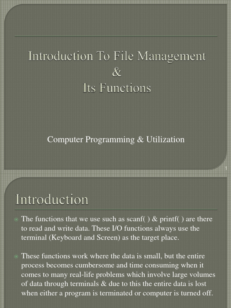 Filemanagementinc 170709184236 | PDF | Computer File | Pointer (Computer Programming)