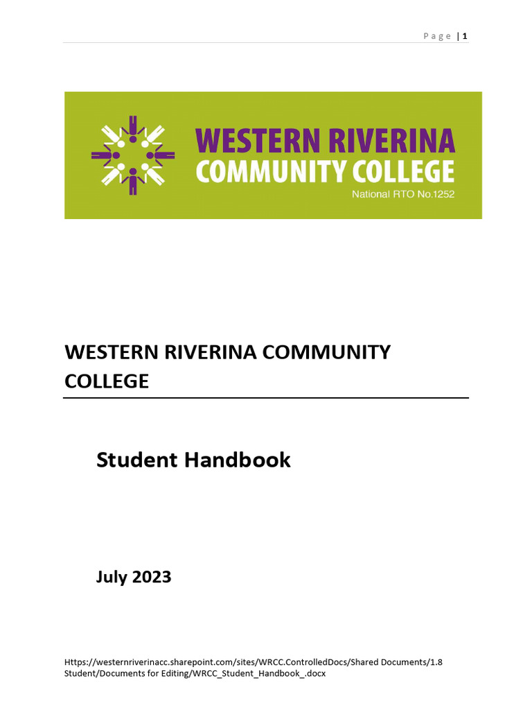 WRCC Student Handbook July2019 | Download Free PDF | Vocational Education