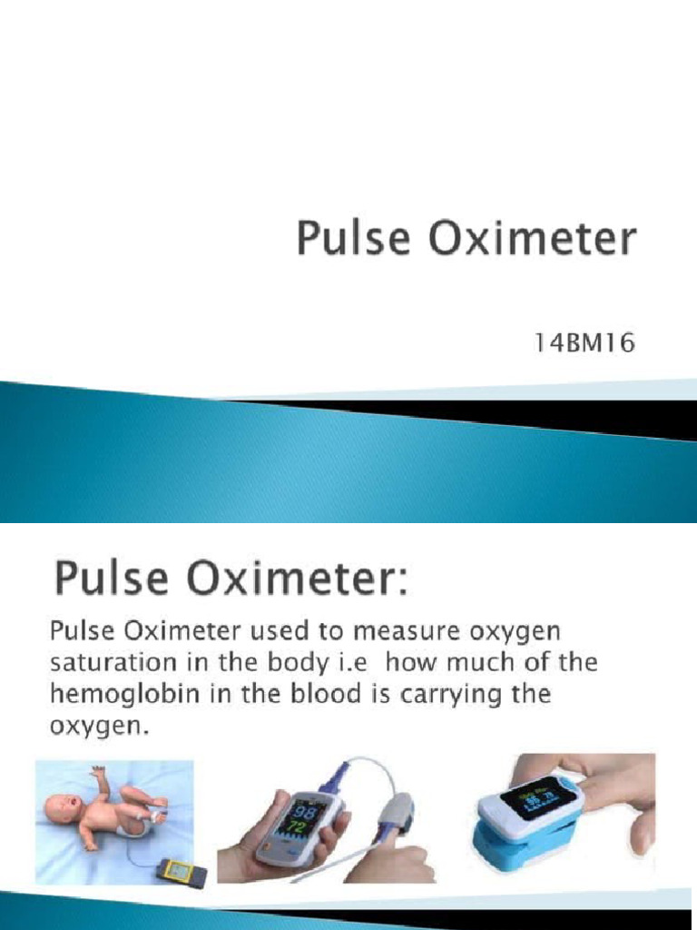 Pulse Oximeter | PDF