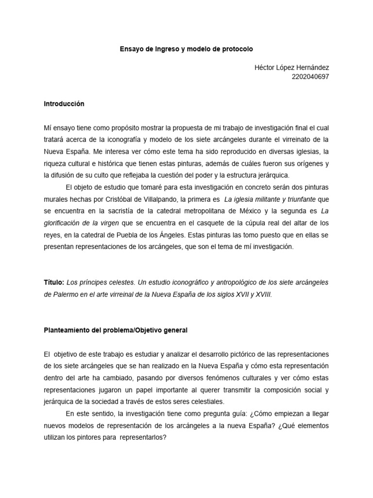 Modelo de Protocolo (Final y Modificado) | PDF | Arcángel