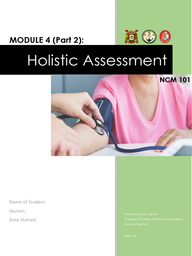 Module 4b - Holistic Assessment | PDF | Breathing | Blood Pressure