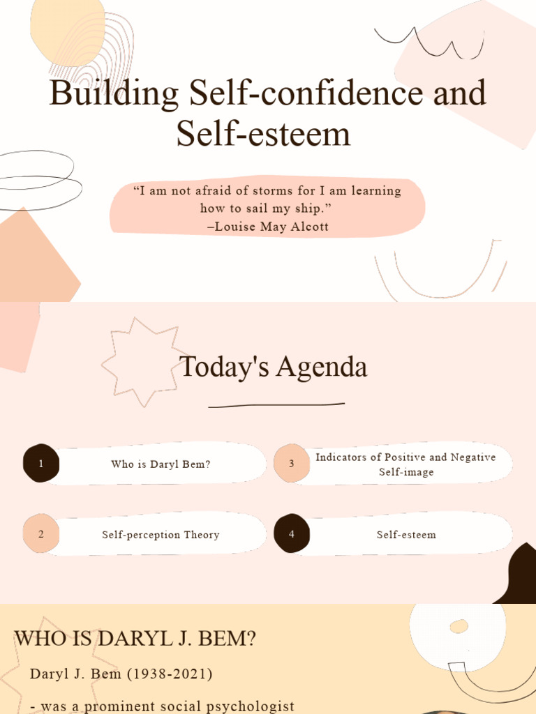 UNIT 5 - Building Self Confidence and Self Esteem | PDF | Self Esteem ...