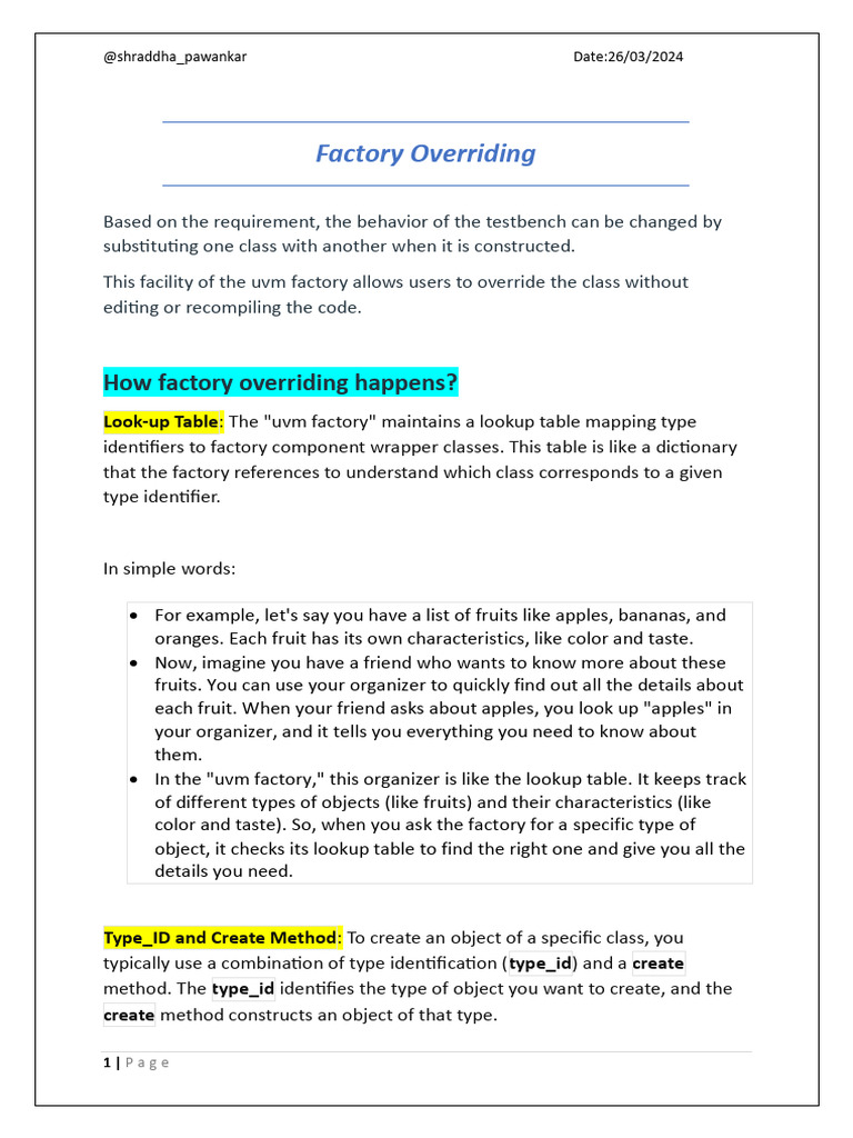 Factory Overriding | PDF | Class (Computer Programming) | Object (Computer Science)