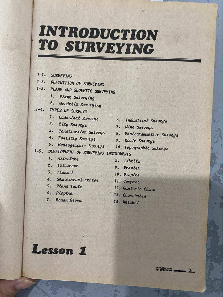 Lecture Notes Surveying | PDF