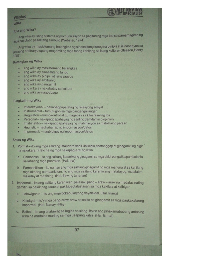 Met Gen Ed 3 Filipino | PDF