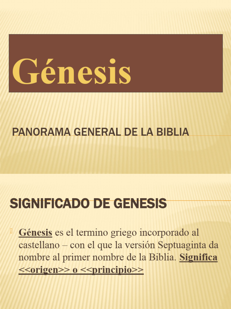 GENESIS | PDF