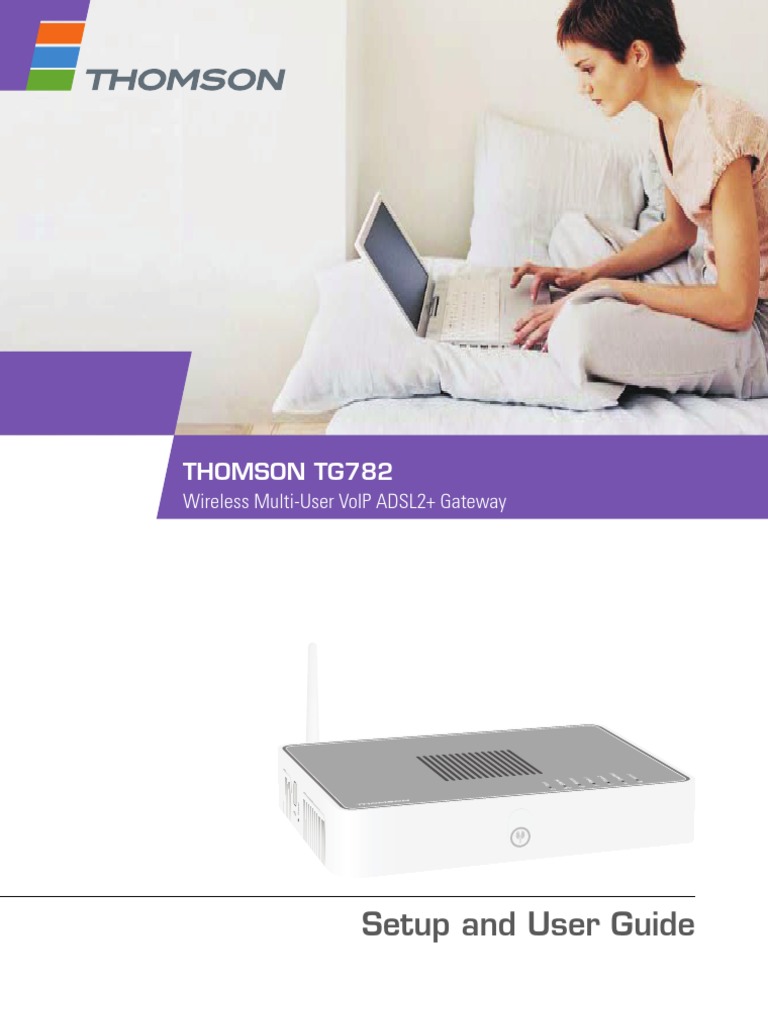 Technicolor Thomson TG782 Setup & User Guide | PDF | Wireless Lan ...