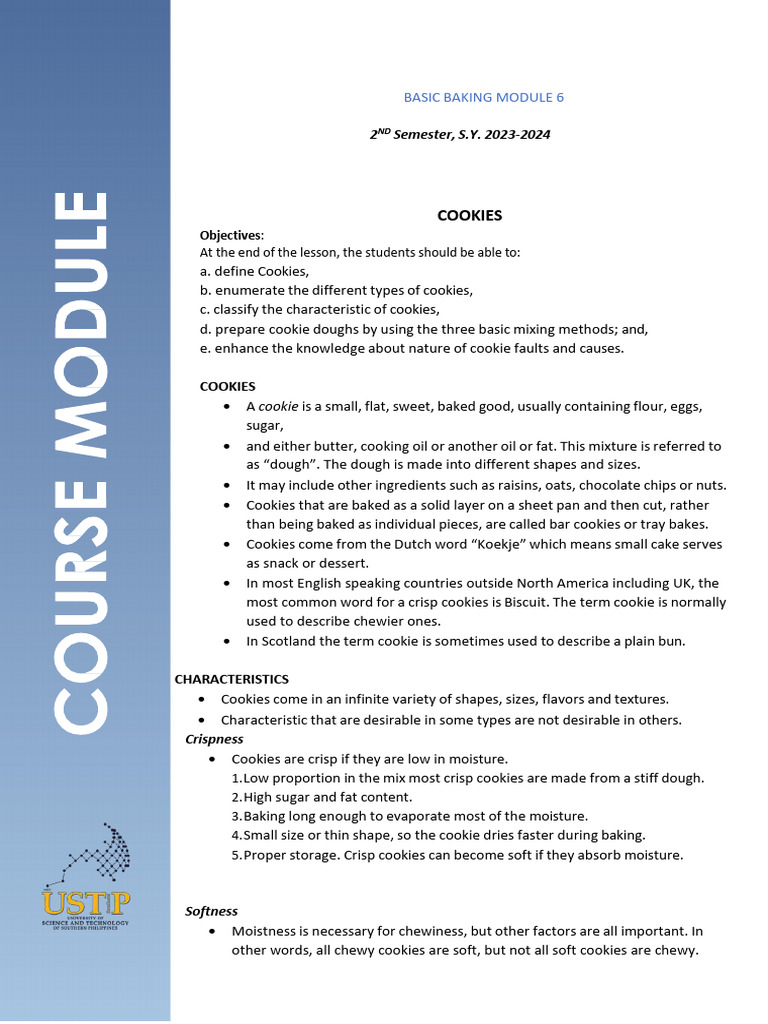 Module-6-Basic-Baking | PDF | Cakes | Dough