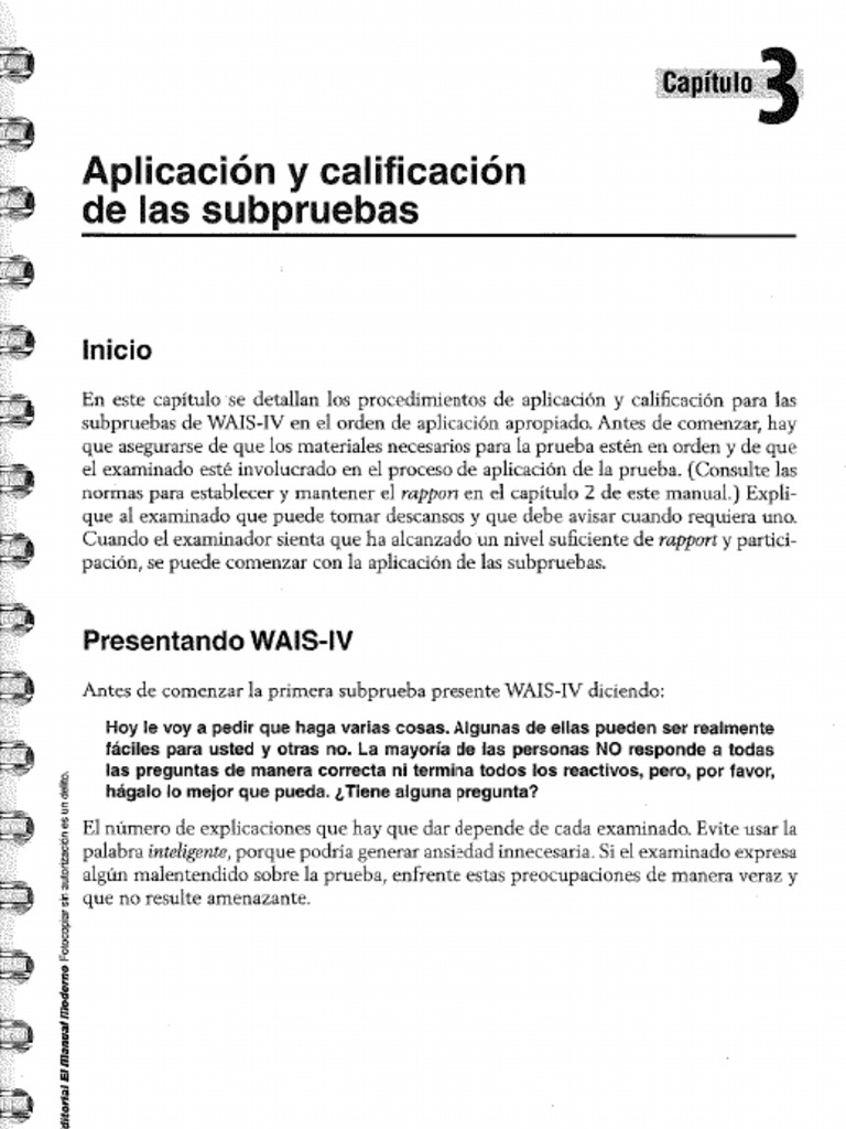 Manual Wais Iv | PDF