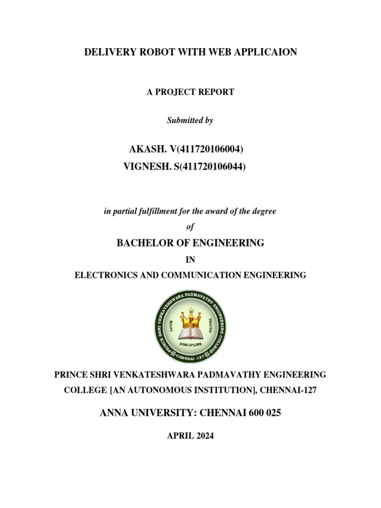 A3 Final Report | PDF | Robot | Robotics