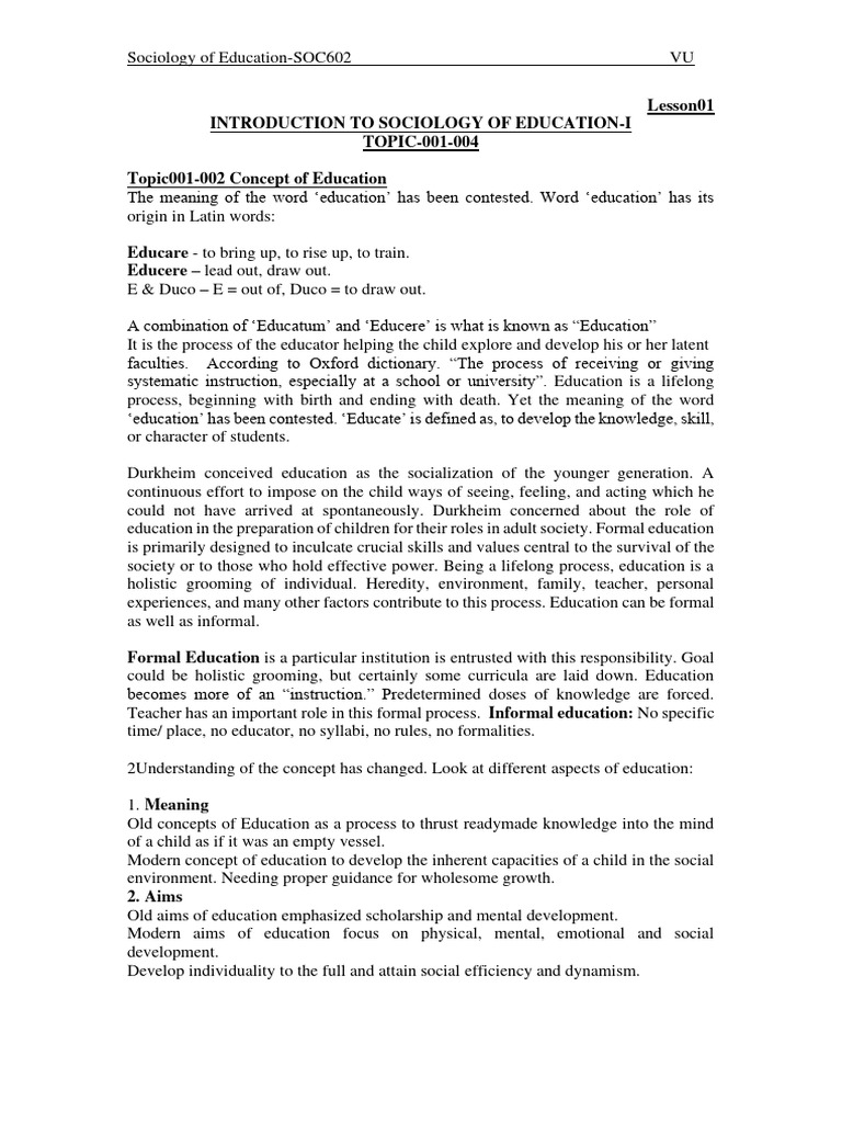 Soc602 Handouts | PDF | Sociology | Learning