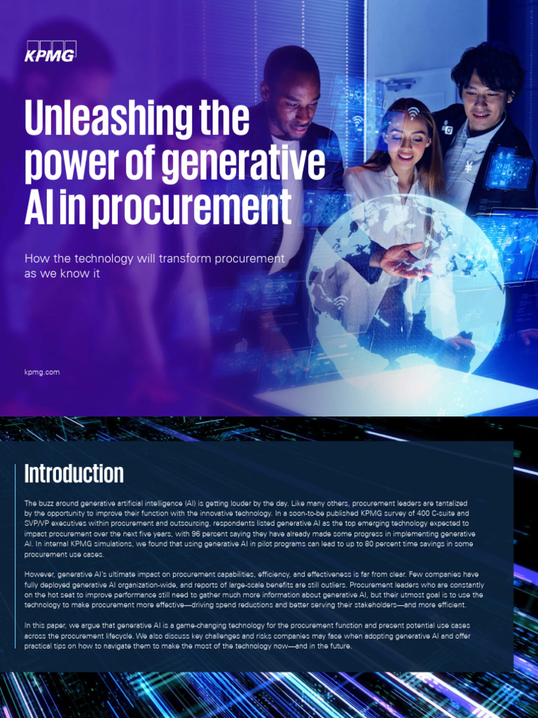 Unleashing Power Gen Ai in Procurement | PDF | Artificial Intelligence ...