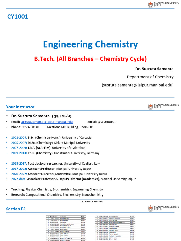 Chem Syllabus | PDF | Academia