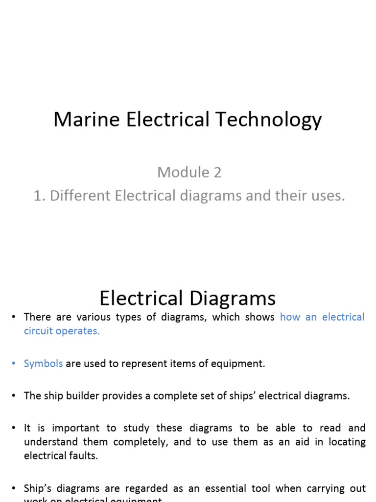 MOD 2.1 Electrical Diagrams | PDF | Manufactured Goods | Electronic ...