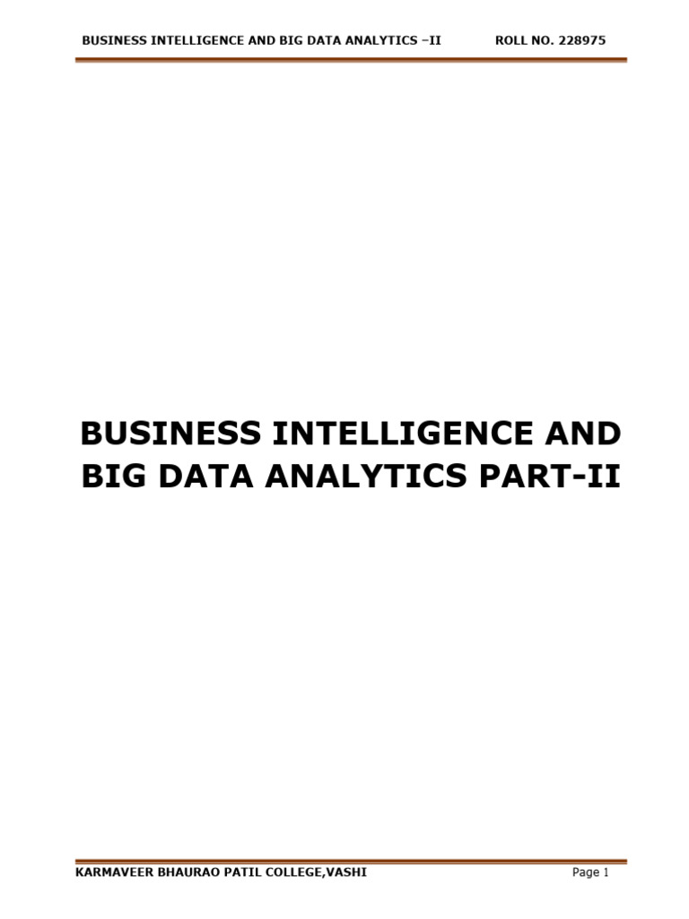 BussinessIntelligencePrac KETAN1 | PDF | Apache Hadoop | Analytics