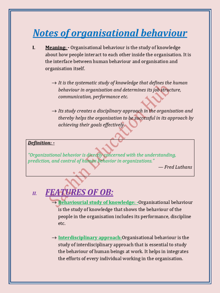 Understanding Organizational Behavior | PDF | Job Satisfaction ...