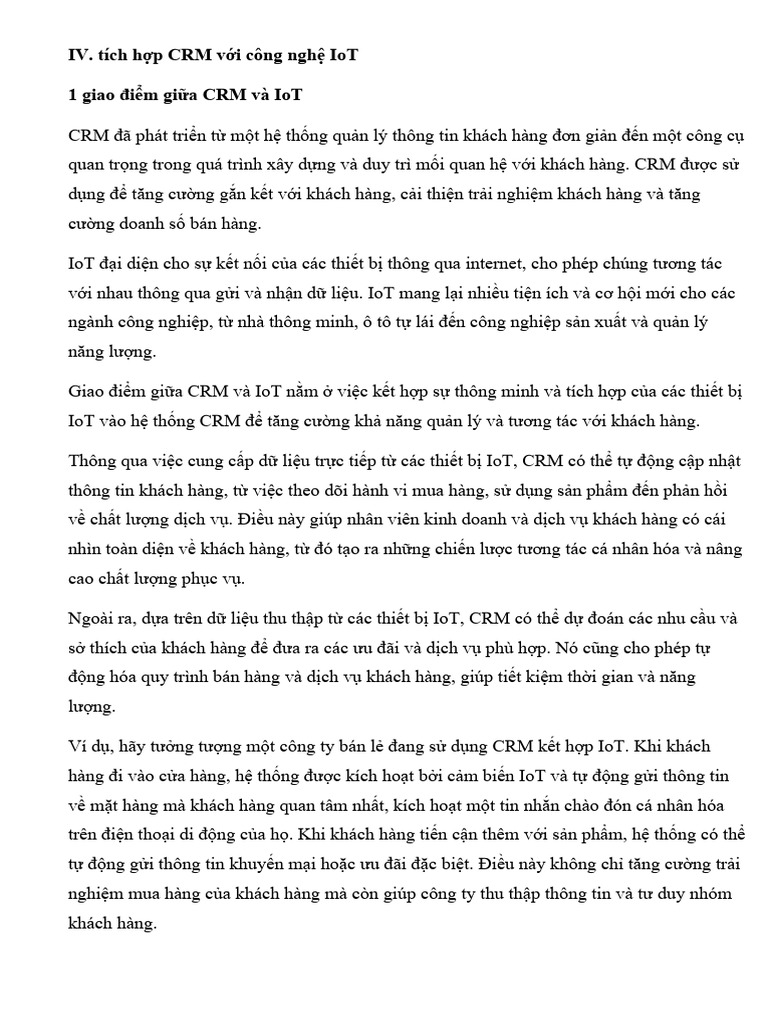 1 Thách TH C Và Cơ H I Khi Tích H P CRM V I AI | PDF