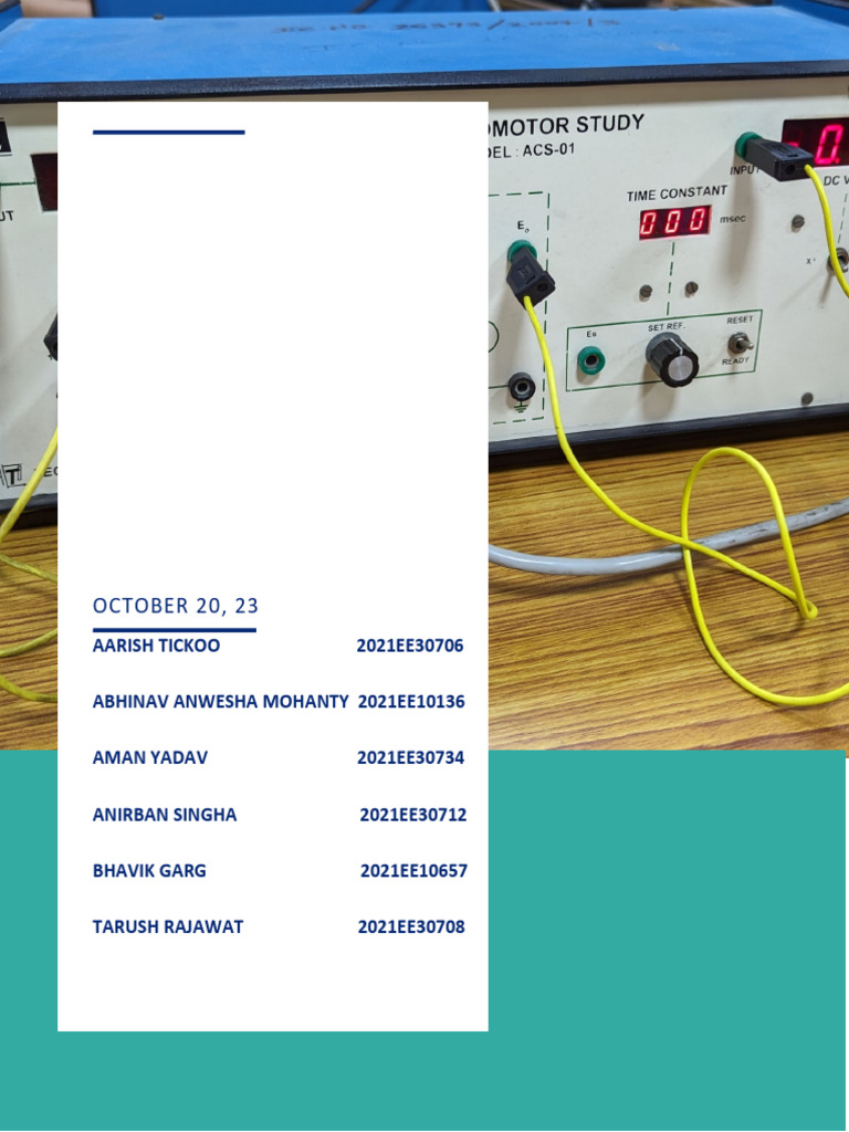 DC Modular Servo System | PDF | Amplifier | Servomechanism