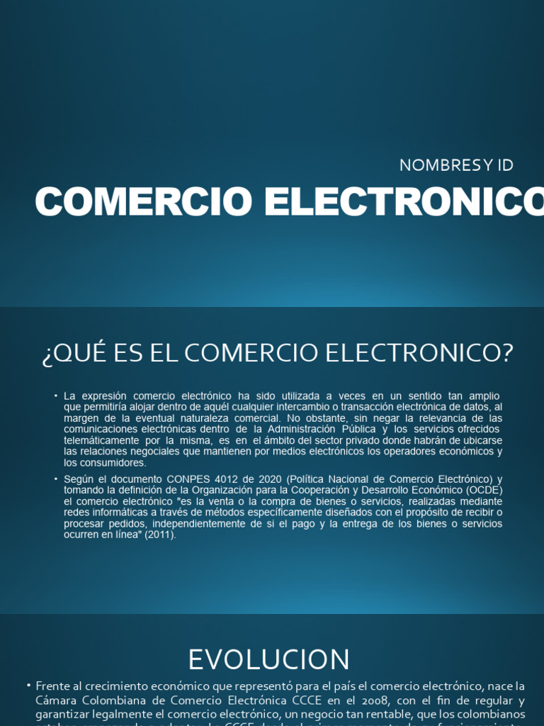 Comercio Electronico | PDF | Comercio electrónico | Los consumidores