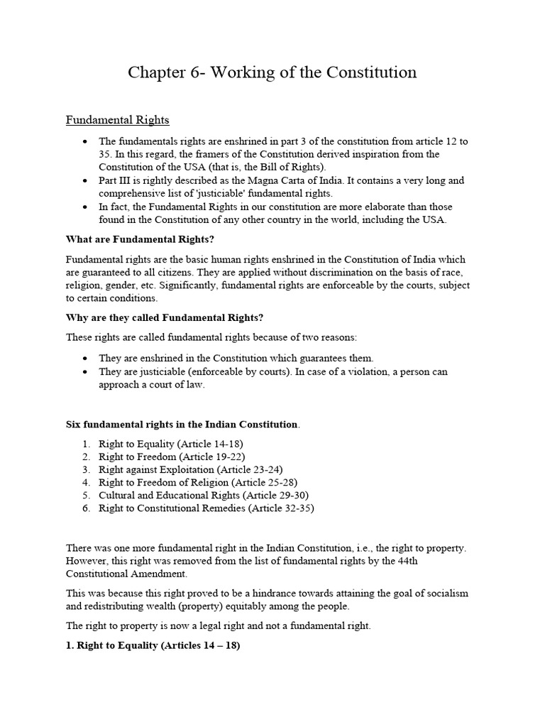Chapter 6 | PDF | Human Rights | Constitution