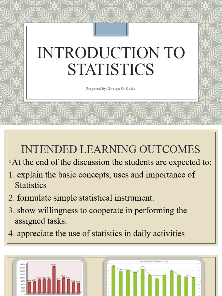 Introduction To Statistics | PDF | Statistics | Data