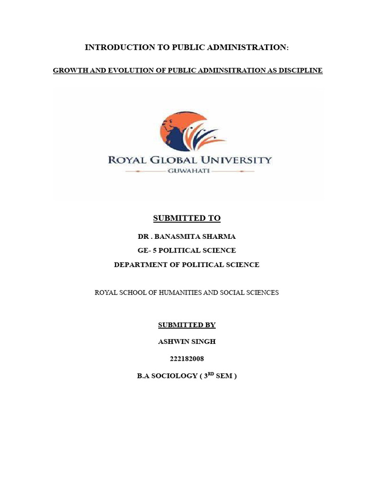 Ashwin POL SC | PDF | Public Administration | Science