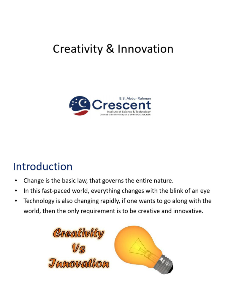 21 Creativity & Innovation | PDF | Creativity | Innovation