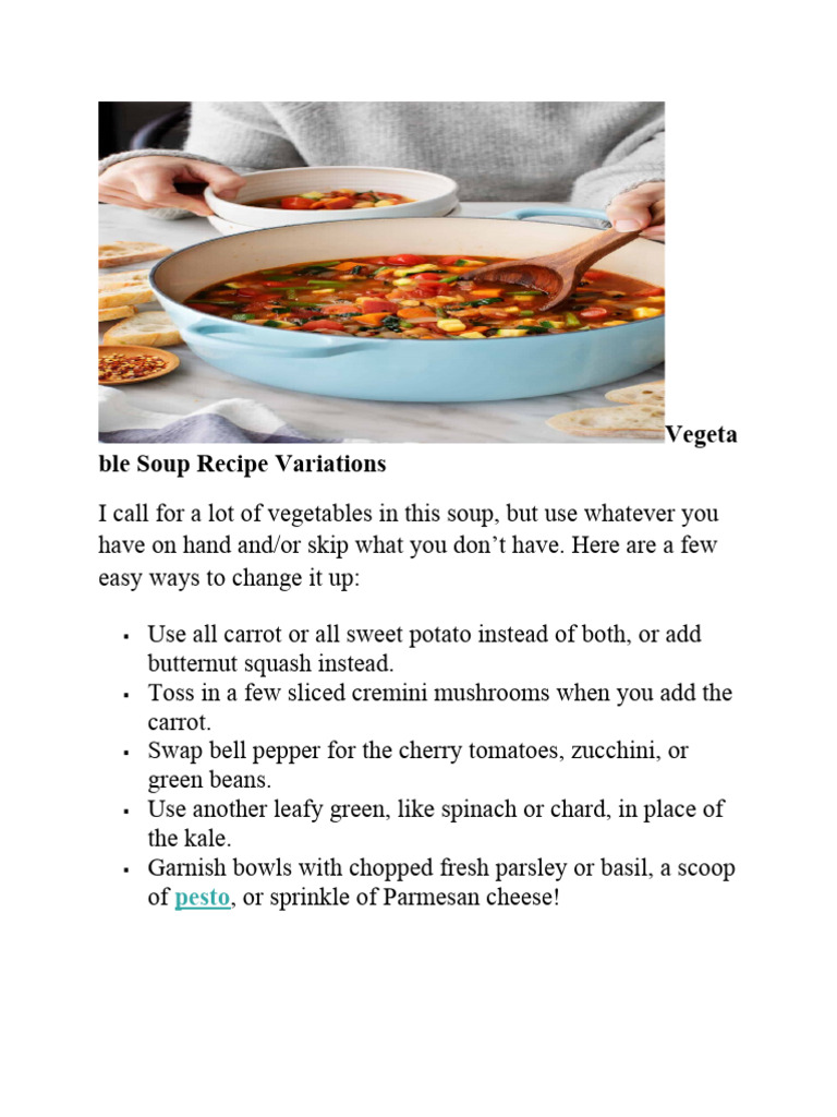 Vegetable Soup | PDF