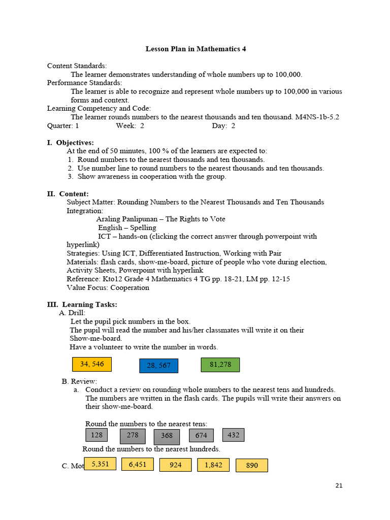 21-24 M4NS-Ib-5.21 | PDF | Educational Technology | Learning