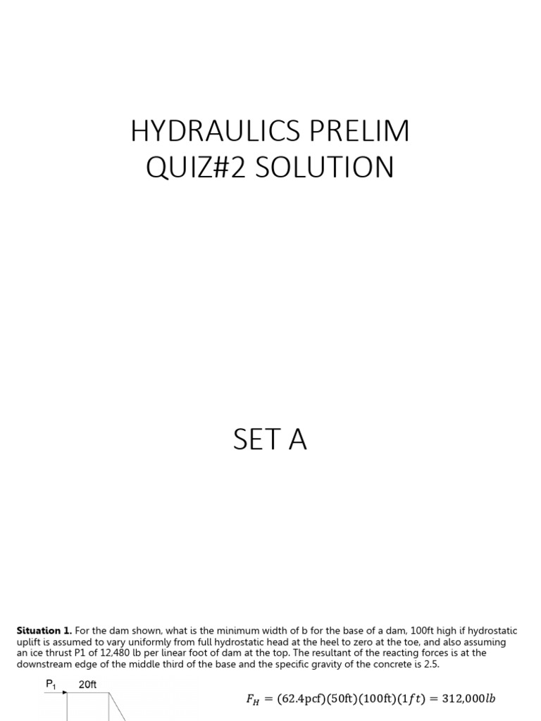 PQ2 Solution | PDF | Dam | Balloon