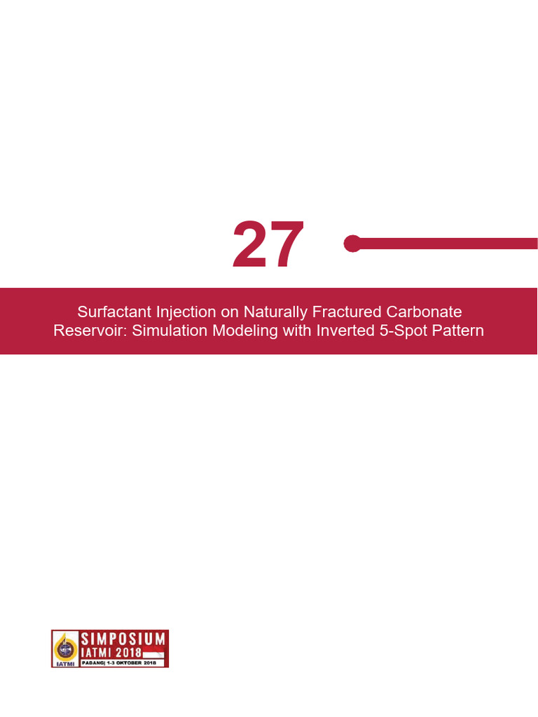 IATMI 18-027 Surfactant Injection On Naturally Fractured Carbonate ...