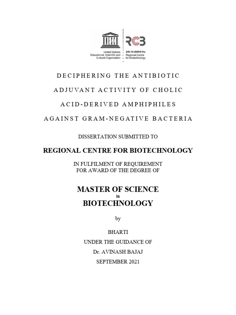 Msc Thesis Pdf Antimicrobial Resistance Medical Specialties