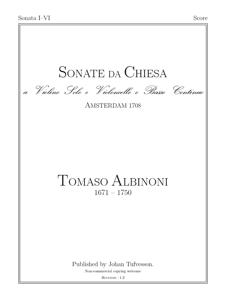6 Sonatas | PDF | Sonata | Musical Forms