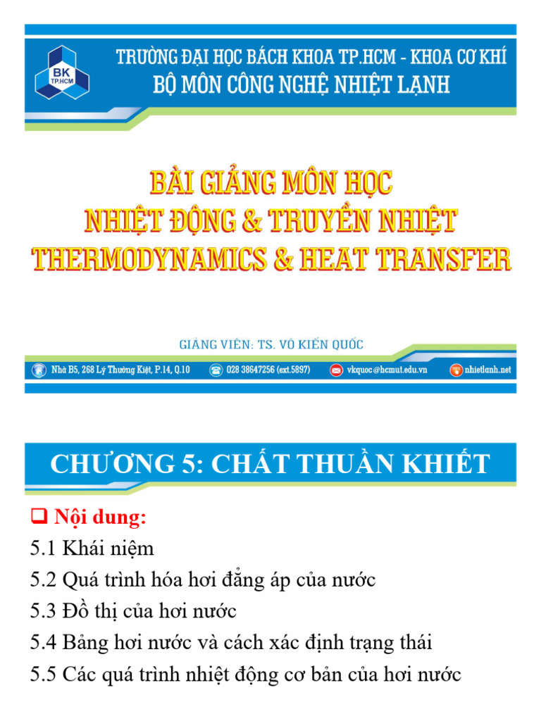 Thermodynamic - Chapter 5 | PDF
