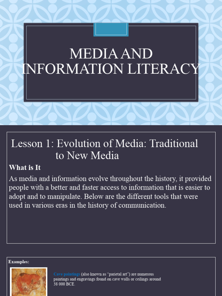 Evolution of Media: Traditional to New | PDF | Libraries | Communication