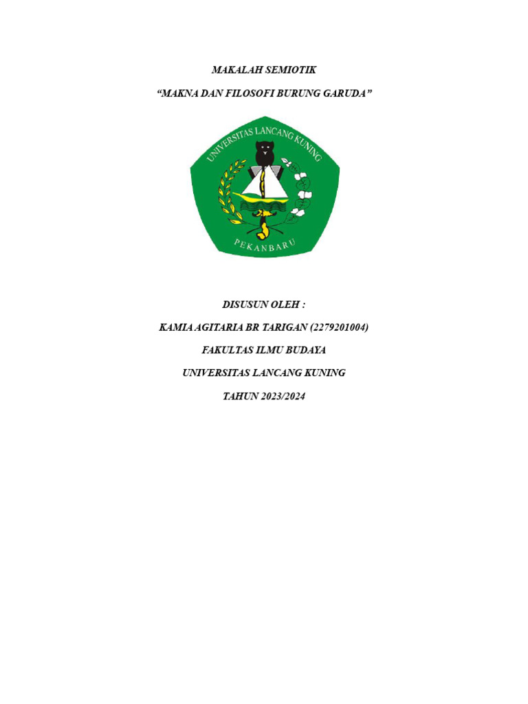 Uas Semiotik (Kamia) | PDF