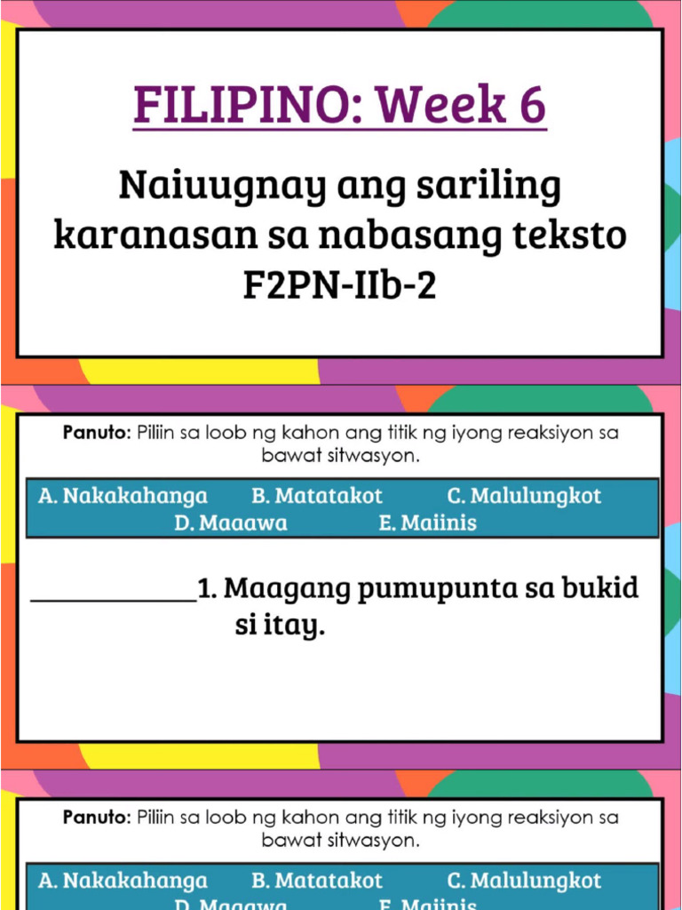 Filipino 5 Week 5 4TH Quarter | PDF