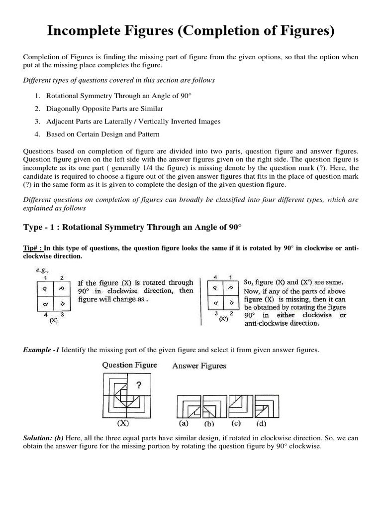 reasoning_incomplete_figures | PDF | Angle | Geometry