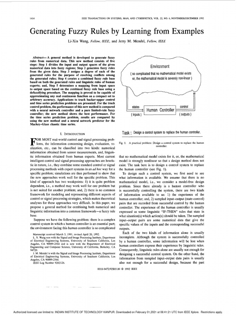 Fuzzy Rule Generation Method | PDF | Fuzzy Logic | Function (Mathematics)
