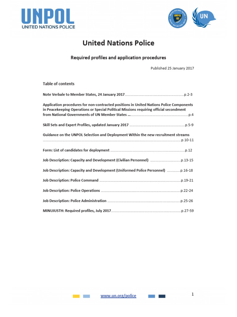 Ipo Profiles-Procedures 2017 | PDF | United Nations | International ...