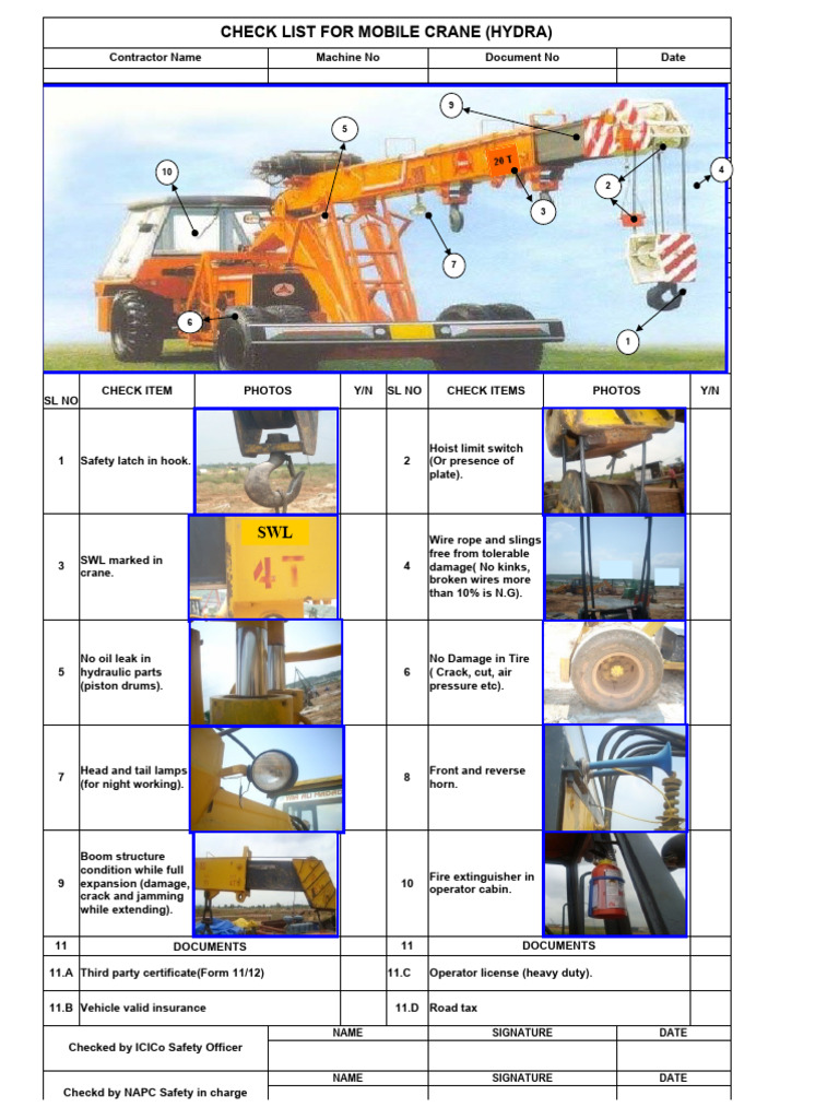 Weekly All Mach check List | PDF | Manufactured Goods | Equipment