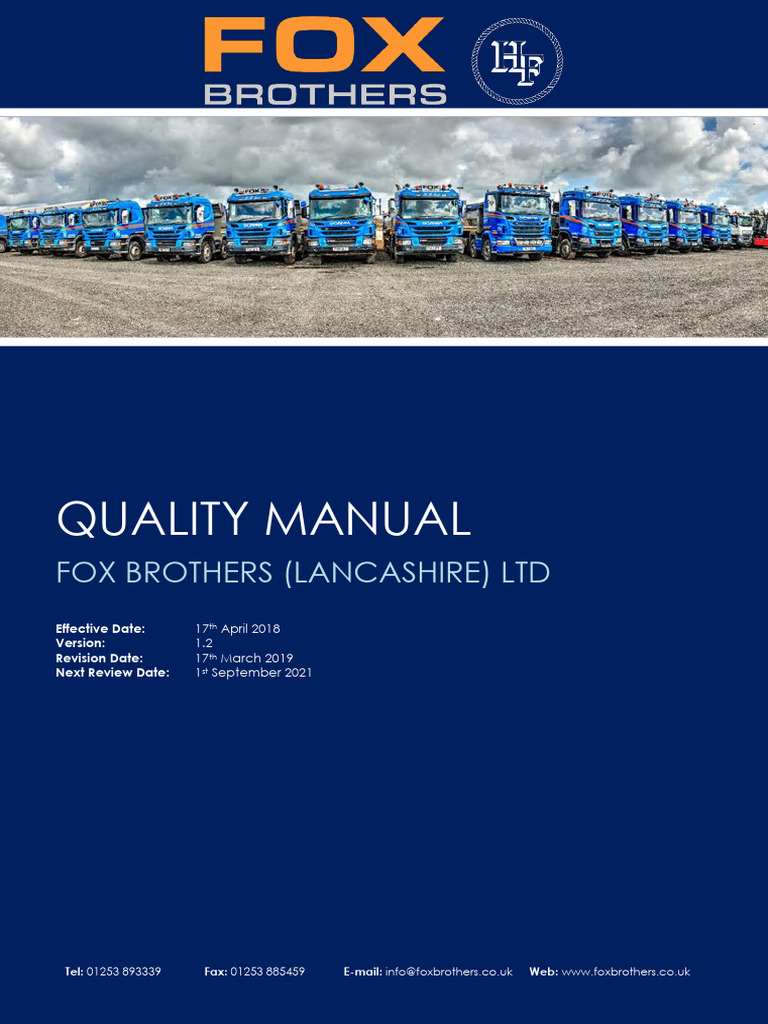 Quality Manual | PDF | Quality Management | Iso 9000